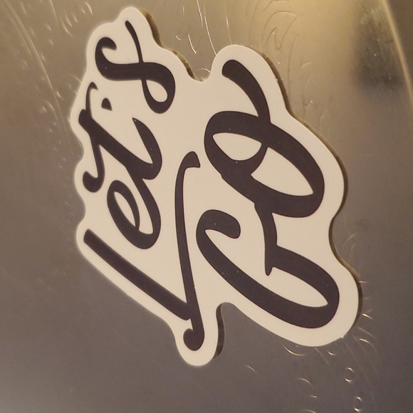 Other | Lets Go Sticker | Poshmark